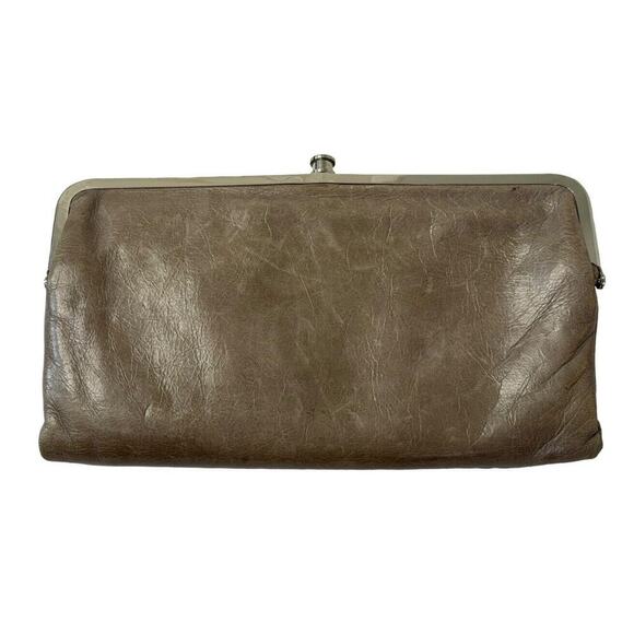 HOBO | Bags | Hobo The Original Lauren Double Frame Clutch Wallet Khaki ...